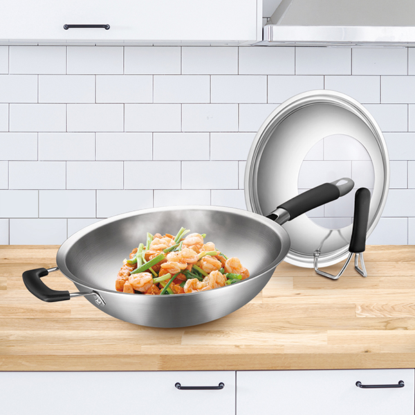 【ASD愛仕達】歐系三層鋼無油煙炒鍋32cm(1入) - 全聯線上購-隔日達平台