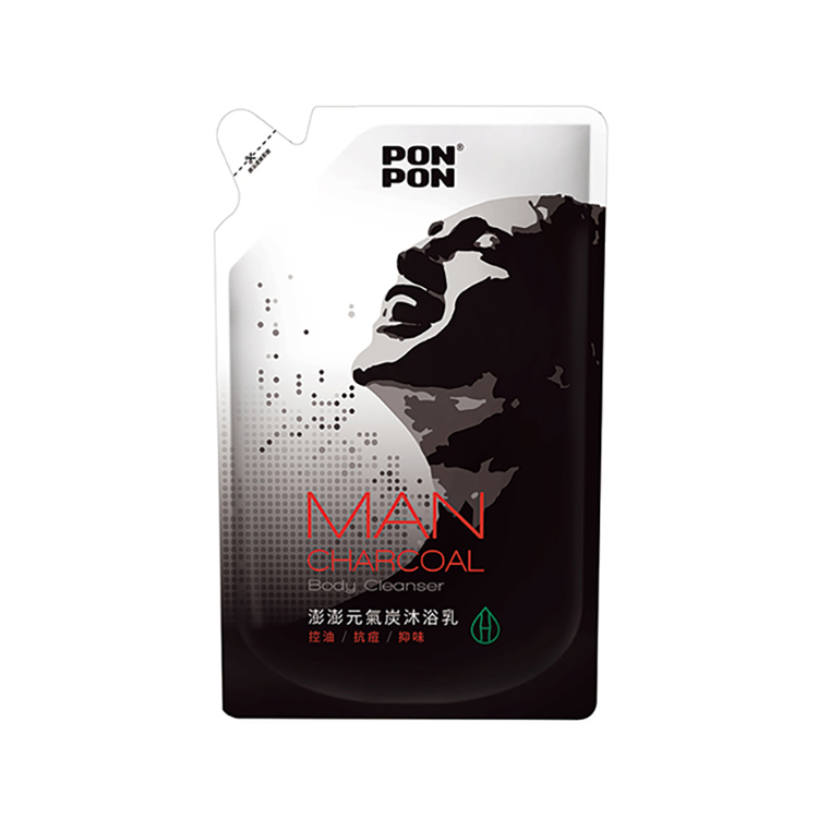 【澎澎 MAN】男士元氣炭沐浴乳補充包(700g) - 全聯全電商