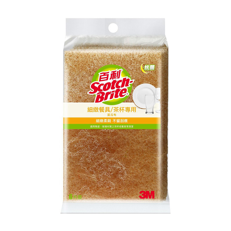 【3M】細緻餐具/茶杯專用菜瓜布-小黃(6片) - 全聯全電商