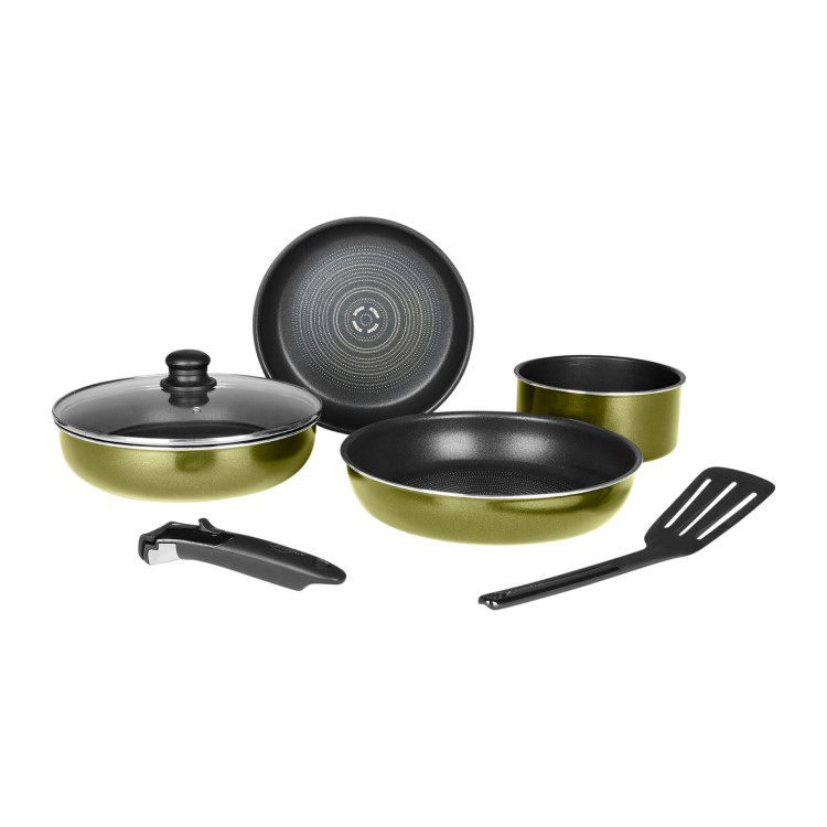 【SITRAM】不沾鍋含手柄/鏟套裝7件組(4鍋+1蓋+1鏟+1柄) - 全聯線上購-隔日達平台