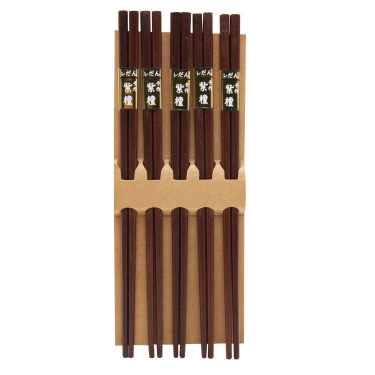 【KIYODO】紫壇筷(5雙/WC010) - 全聯全電商