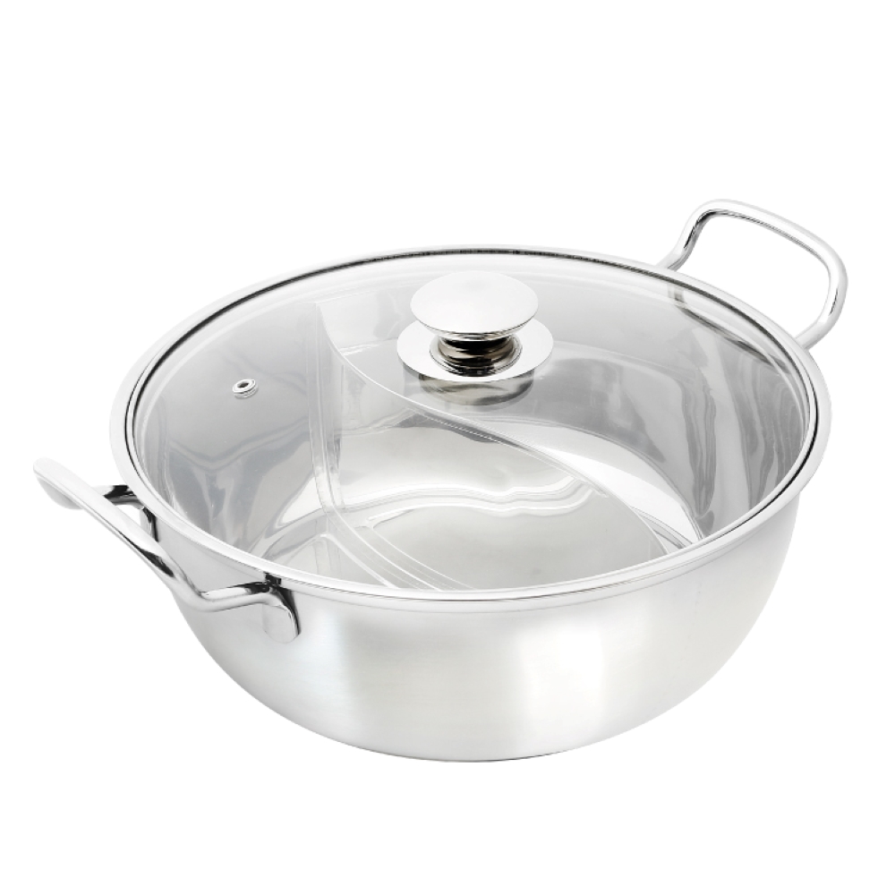 【KIYODO】麥飯石不沾鴛鴦鍋(32cm/1組) - 全聯線上購-隔日達平台