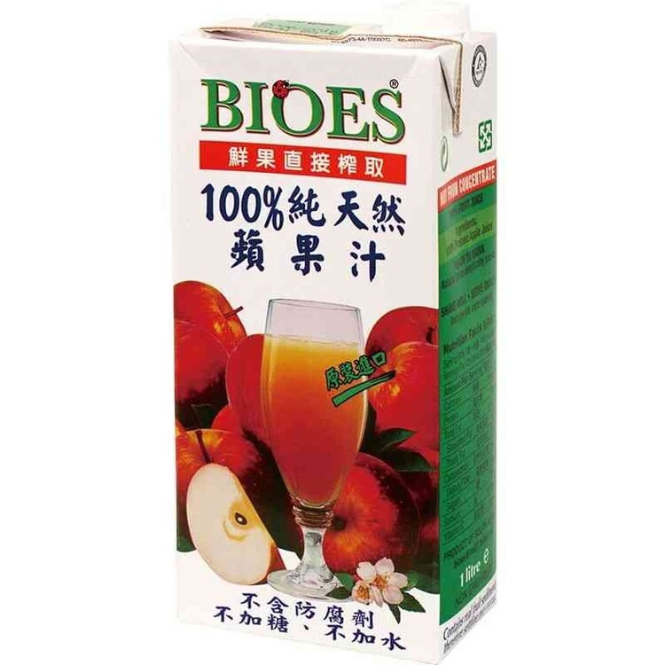 【囍瑞】BIOES 100%純天然蘋果汁(200ml*3入) - 全聯全電商