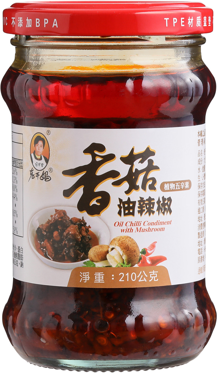 【老干媽】香菇油辣椒(210g) - 全聯線上購-隔日達平台