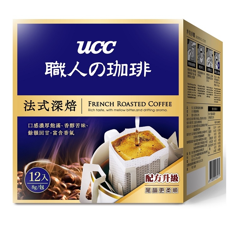 【UCC】法式深焙濾掛式咖啡(8g*12入) - 全聯全電商