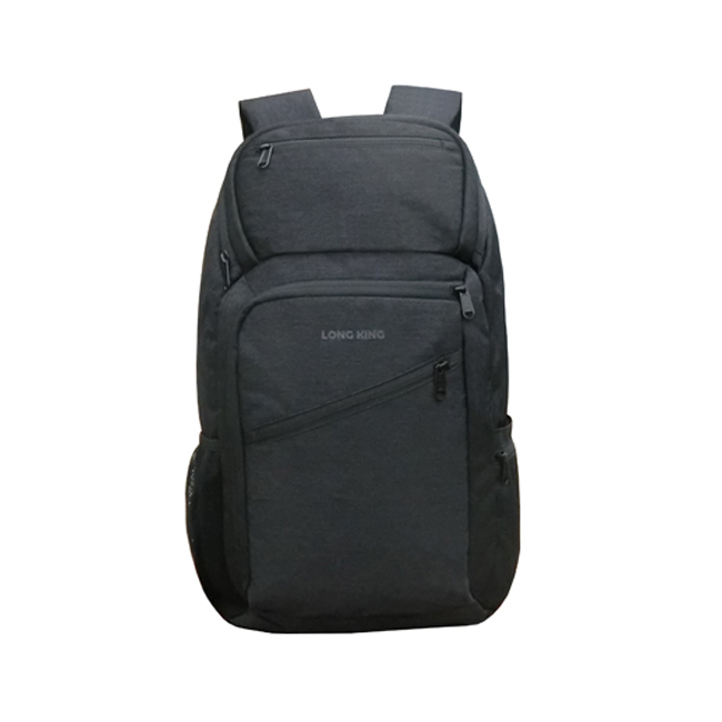 【LONGKING】永冠多層次事務背包 黑 高46×寬30×深19cm/26L(1個) - 全聯全電商