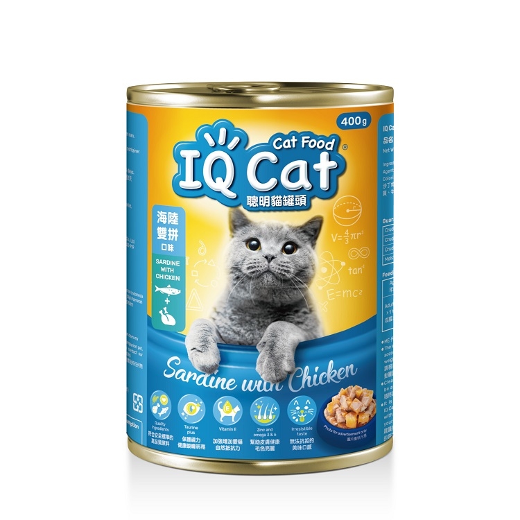 【IQ CAT】聰明貓罐頭 海陸雙拼口味 400G/罐 - 全聯全電商