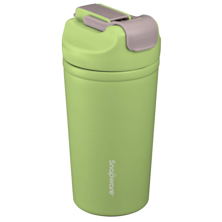 【Snapware 康寧】陶瓷304不銹鋼真空隨行杯(500ml-綠色) - 全聯全電商