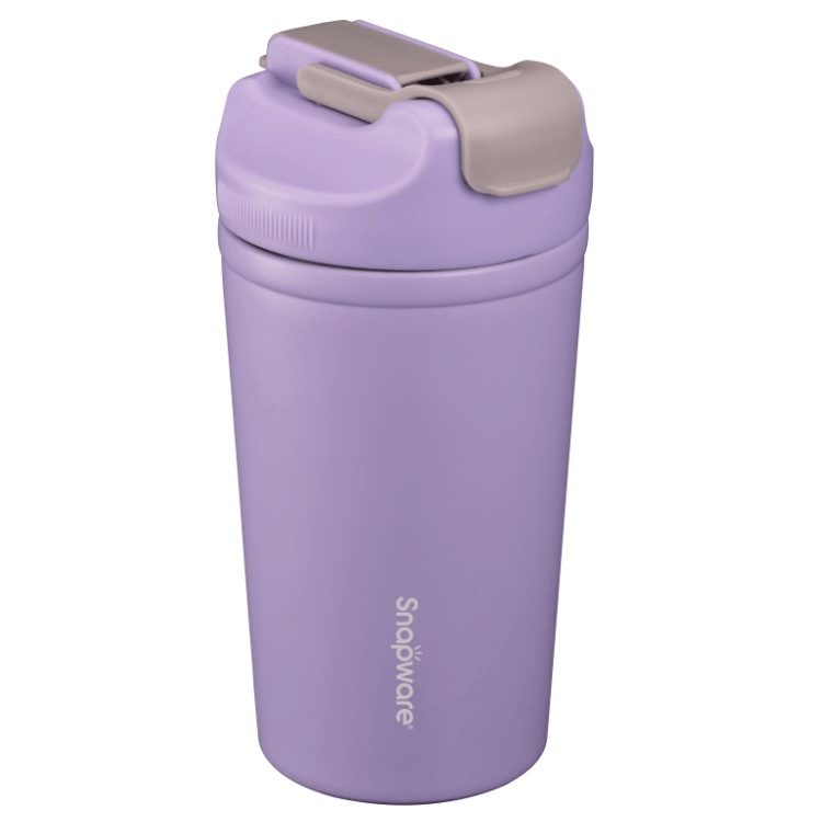 【Snapware 康寧】陶瓷304不銹鋼真空隨行杯(500ml-紫色) - 全聯全電商