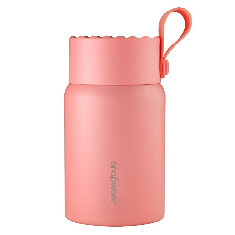 【Snapware 康寧】陶瓷304不銹鋼真空燜燒罐(830ml-粉色) - 全聯全電商