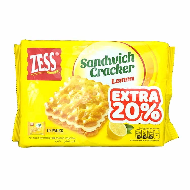 【ZESS杰思】杰思三明治夾心-檸檬風味180g - 全聯全電商