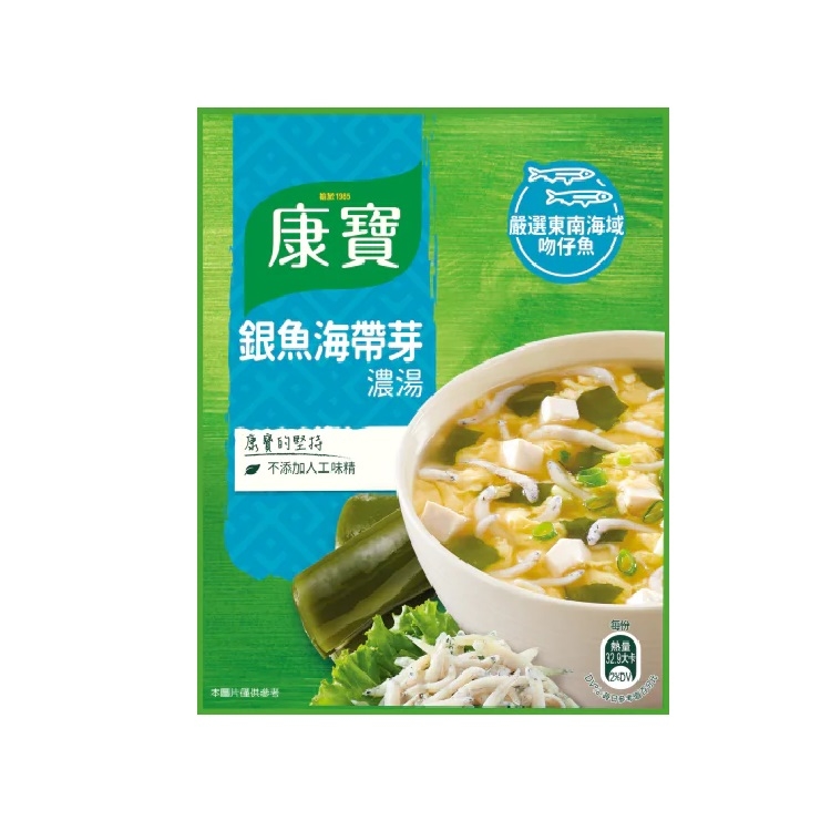 【康寶】自然原味銀魚海帶芽(37g*2入) - 全聯全電商