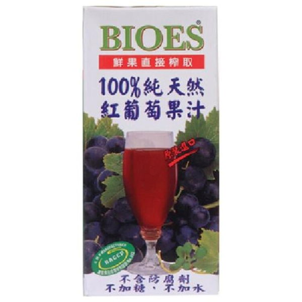 【囍瑞】BIOES 純天然純葡萄果汁200ml*3 - 全聯線上購-隔日達平台