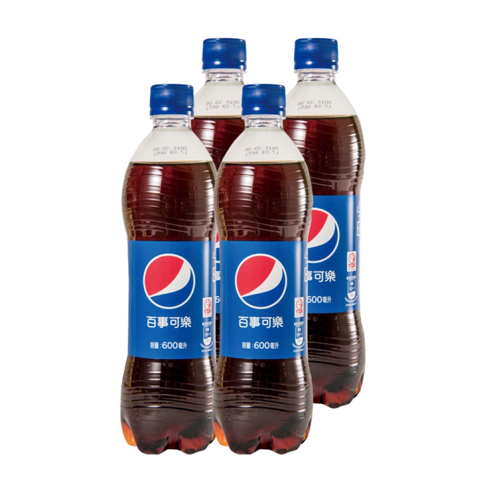 【百事】可樂 600mlx4瓶/組 - 全聯線上購-隔日達平台
