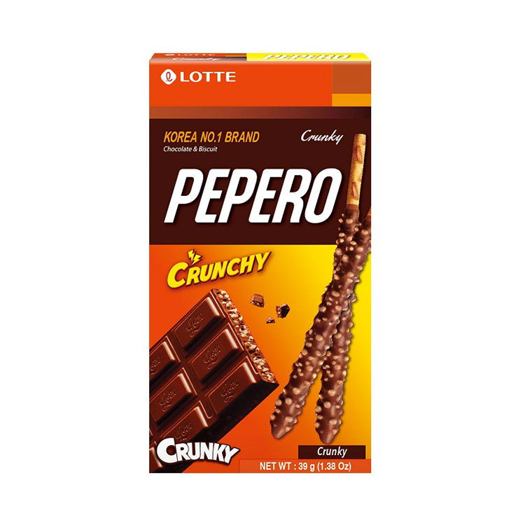 【LOTTE 樂天】PEPERO 脆心巧克力棒(39g) - 全聯全電商