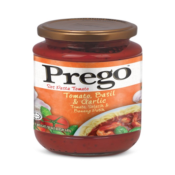 【Prego 普格】義大利麵醬-番茄羅勒大蒜口味(680g) - 全聯全電商