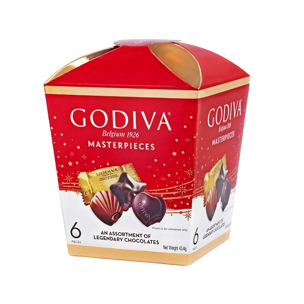 【GODIVA】GODIVA 經典大師綜合巧克力禮盒6入裝(43.4g/盒) - 全聯線上購-隔日達平台