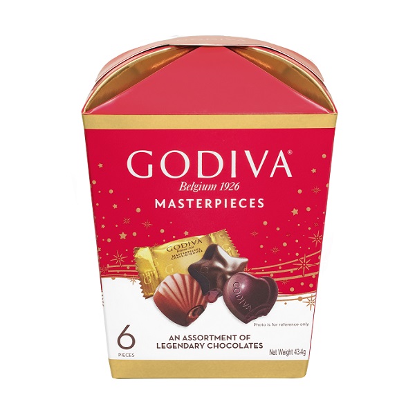 【GODIVA】GODIVA 經典大師綜合巧克力禮盒6入裝(43.4g/盒) - 全聯線上購-隔日達平台