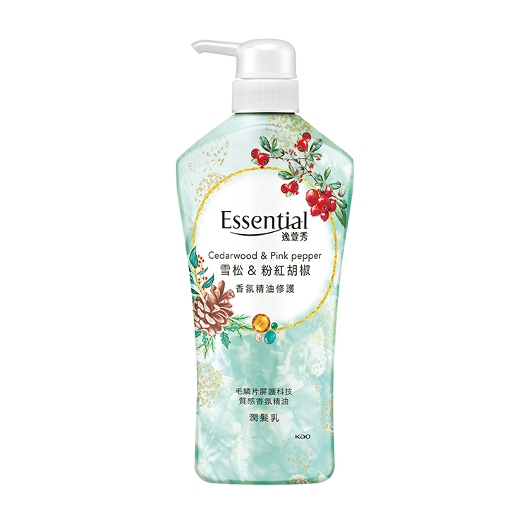 【Essential 逸萱秀】香氛精油修護潤髮乳-雪松&粉紅胡椒(700ml) - 全聯全電商