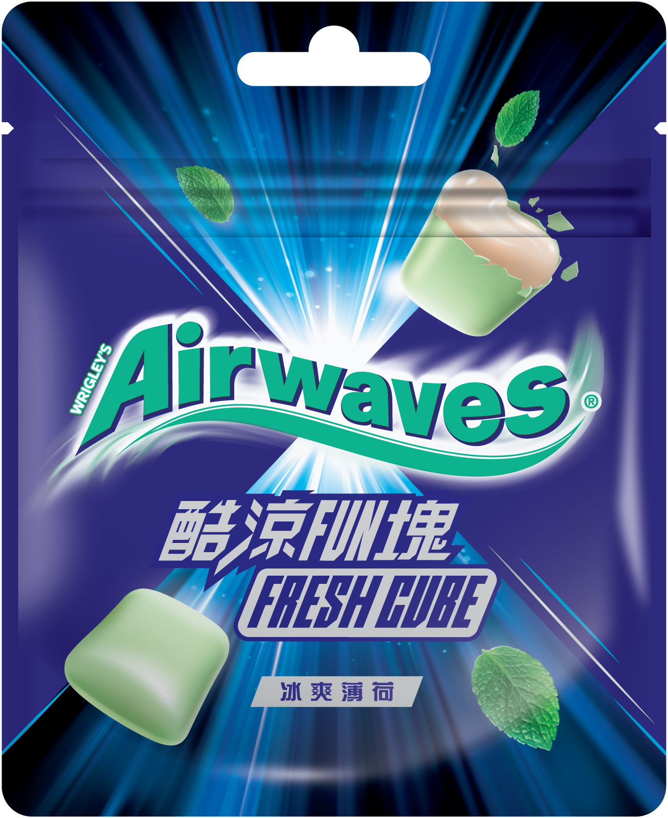 【Airwaves】酷涼FUN塊 冰爽薄荷(28.6g) - 全聯全電商