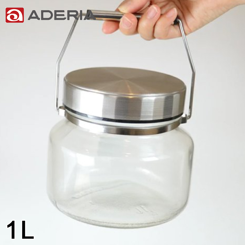 【Aderia】日本進口時尚玻璃梅酒瓶(1L) - 全聯全電商