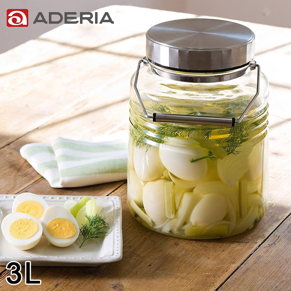 【ADERIA】日本進口時尚玻璃梅酒瓶(3L) - 全聯全電商