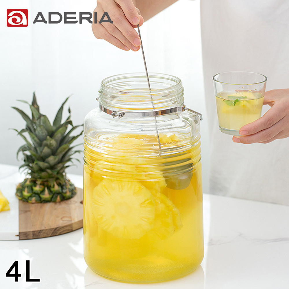 【Aderia】日本進口時尚玻璃梅酒瓶(4L) - 全聯全電商