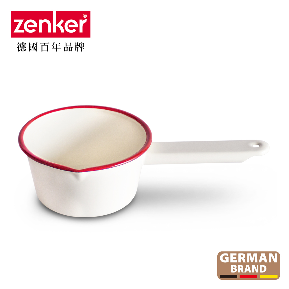 【德國 Zenker】手工琺瑯牛奶鍋-牛奶白(德國百年品牌) - 全聯全電商