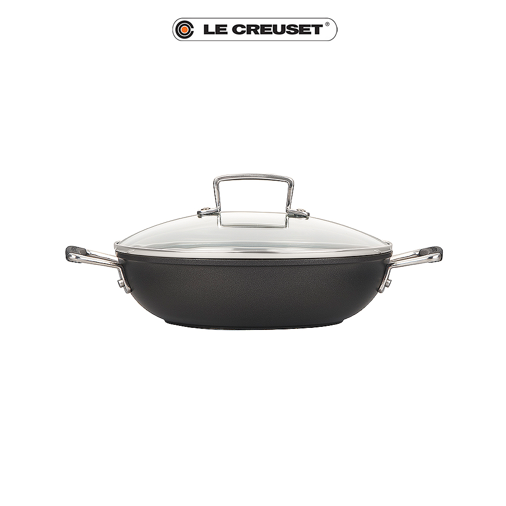 【Le Creuset】TNS 雙耳煎鍋 (附蓋) -福利品(24cm) - 全聯全電商
