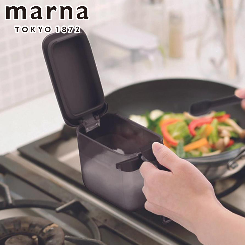 【MARNA】按壓式密封調味料盒附勺子370ml-2入組(3色) - 全聯全電商