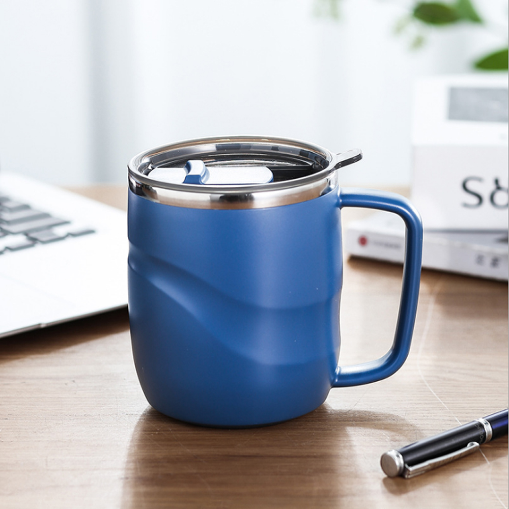 【PUSH!】餐具廚房用品 304不銹鋼馬克杯辦公室杯子防燙咖啡杯保溫水杯((304不銹鋼馬克杯E167)) - 全聯全電商