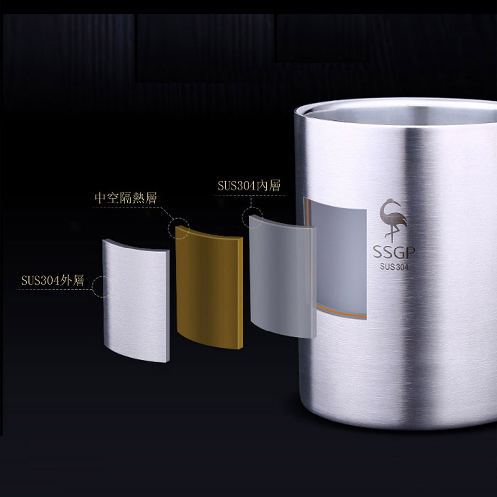 【PUSH!】餐具用品防摔304不鏽鋼杯子兒童不鏽鋼水杯帶手柄口杯400ml(帶蓋款)(（304不鏽鋼杯子E127）) - 全聯全電商