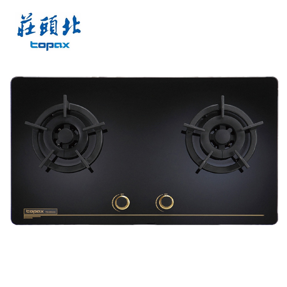 【TOPAX 莊頭北】雙口黑色玻璃檯面爐TG-8503G(NG1 原廠安裝) - 全聯全電商