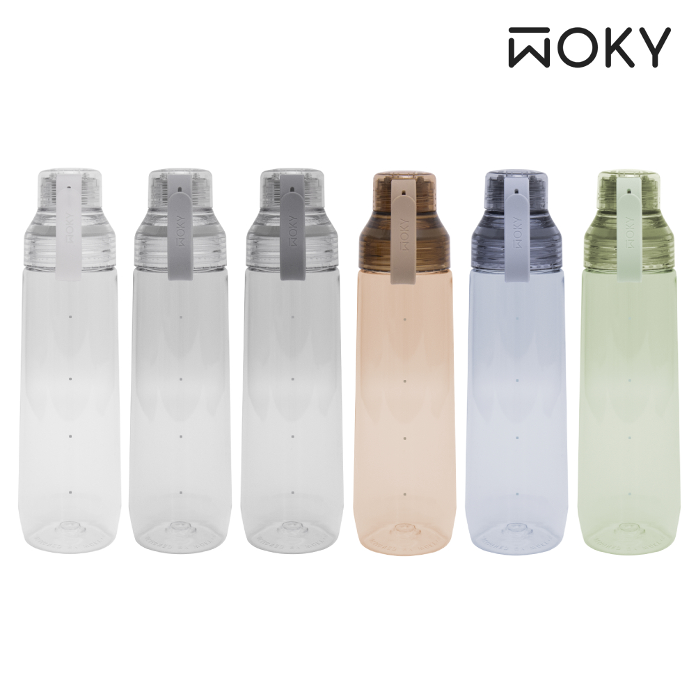 【WOKY 沃廚】ECOZEN透明瓶(600ML(附彈跳吸管)) - 全聯全電商