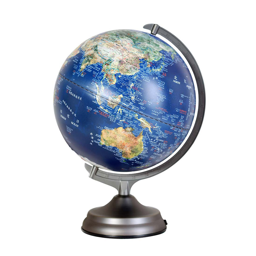 【SkyGlobe】12吋衛星觸控三段式立體地球儀(AR互動款) - 全聯全電商