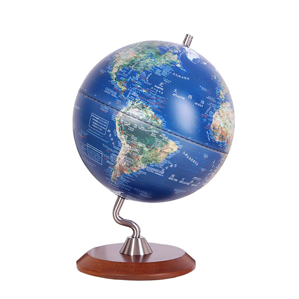 【SkyGlobe】10吋衛星原貌木質底座立體地球儀(AR互動款) - 全聯全電商
