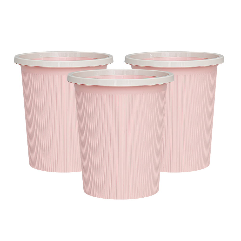 【dayneeds】RGB圓筒垃圾桶 三入(四款可選) - 全聯全電商