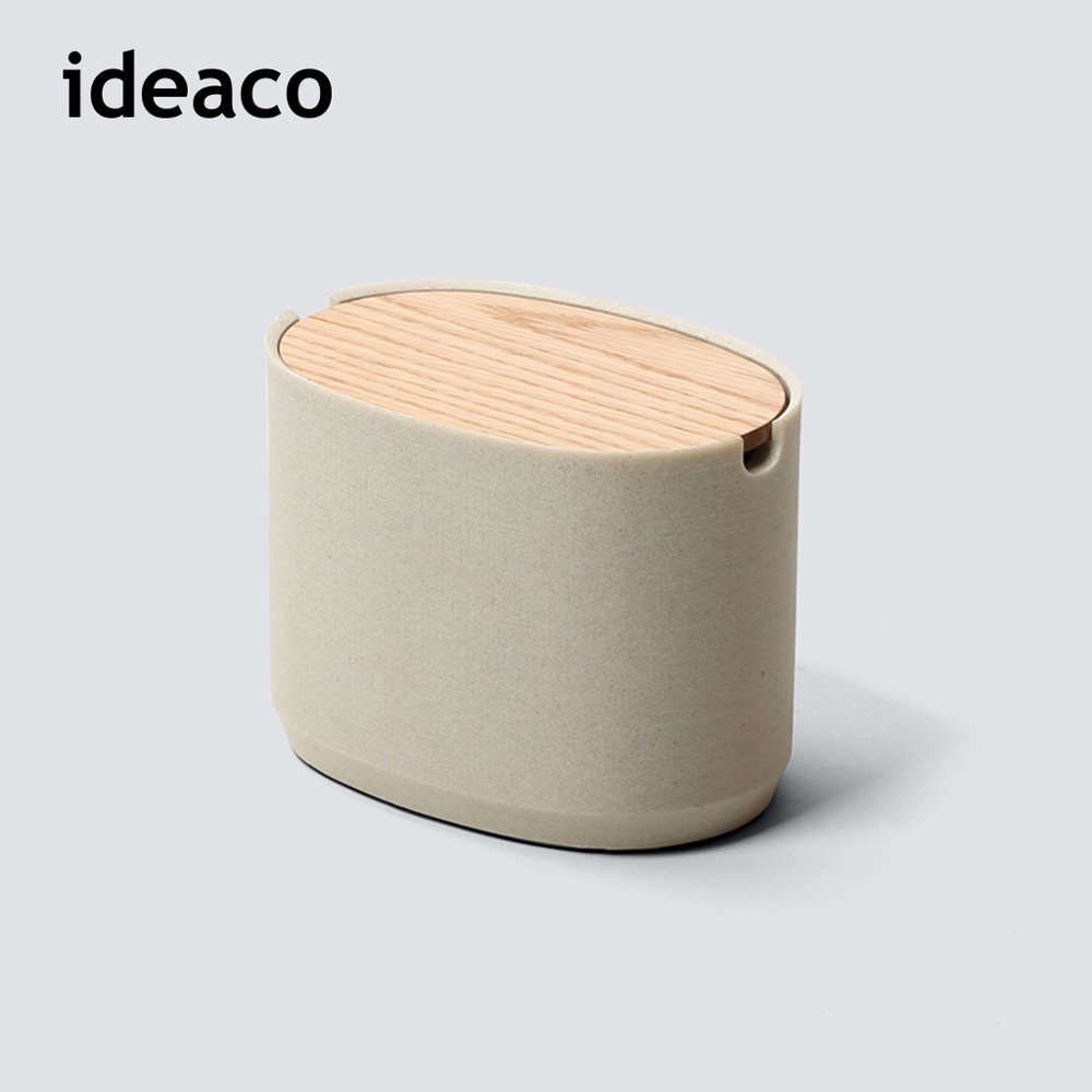【日本ideaco】砂岩深型橢圓形收納盒(小/多色可選) - 全聯全電商