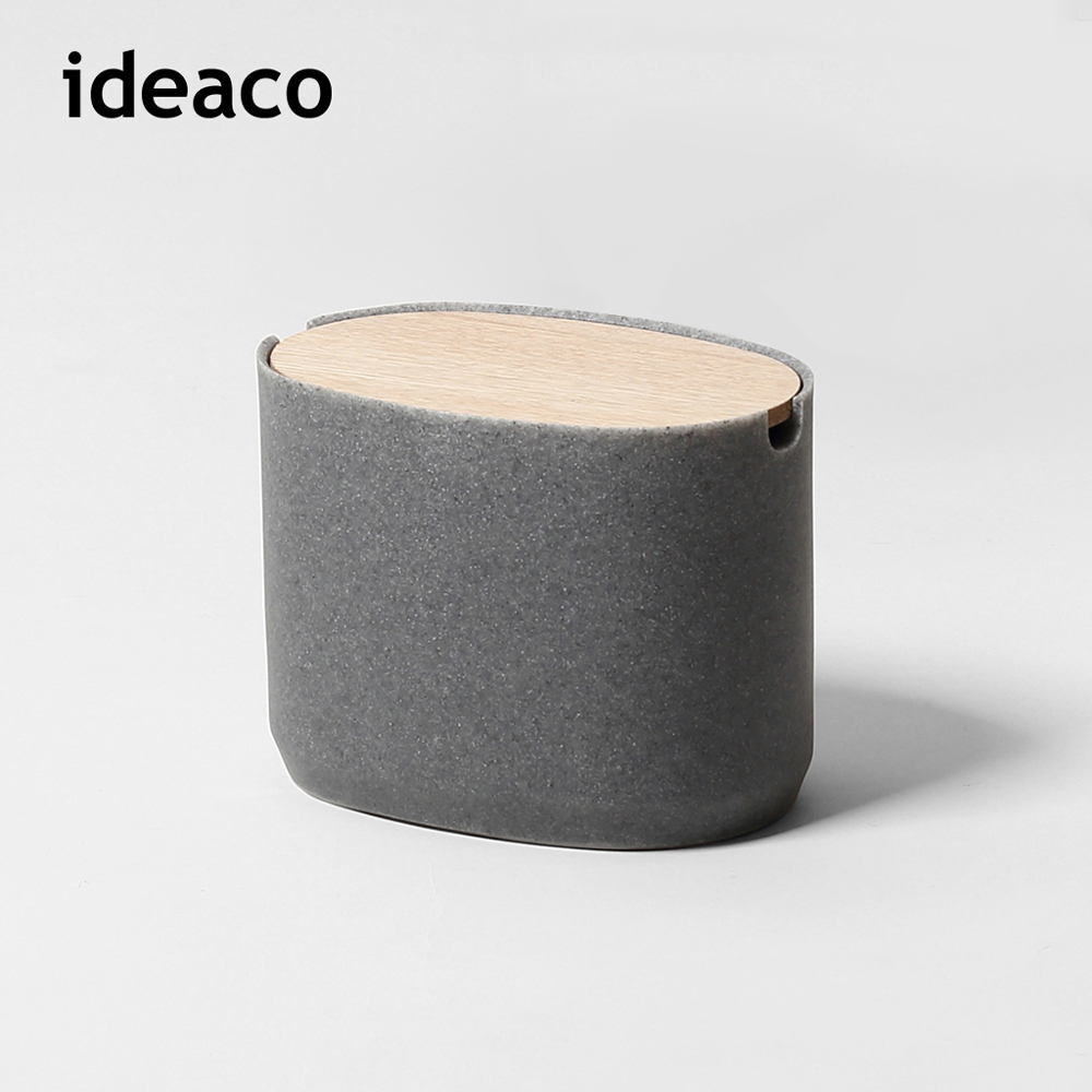 【日本ideaco】砂岩深型橢圓形收納盒(小/多色可選) - 全聯全電商