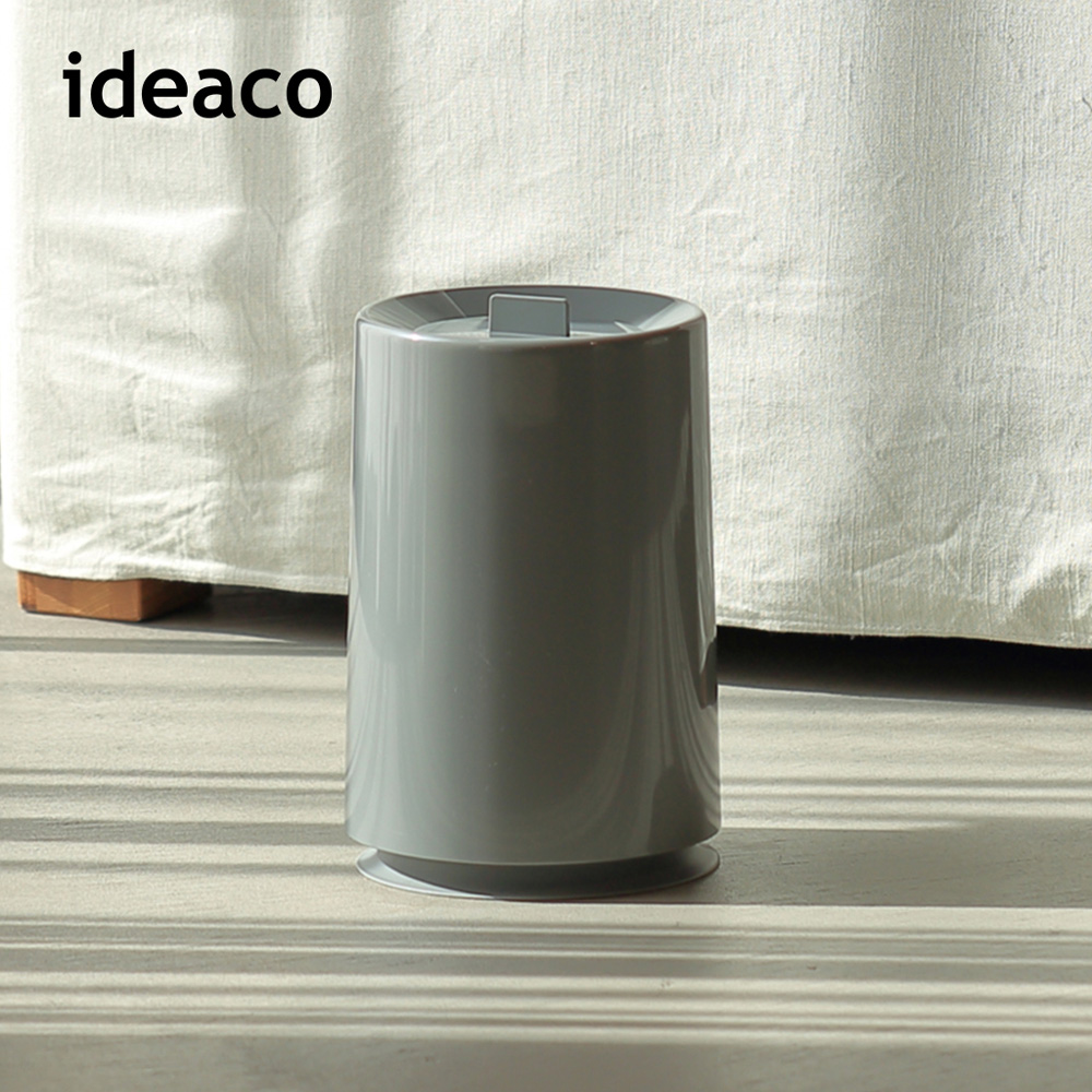 【日本ideaco】摩登圓形家用垃圾桶-附蓋-6L(多色可選) - 全聯全電商