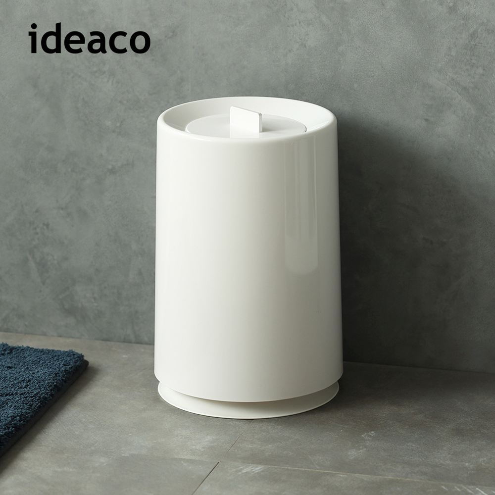 【日本ideaco】摩登圓形家用垃圾桶-附蓋-6L(多色可選) - 全聯全電商