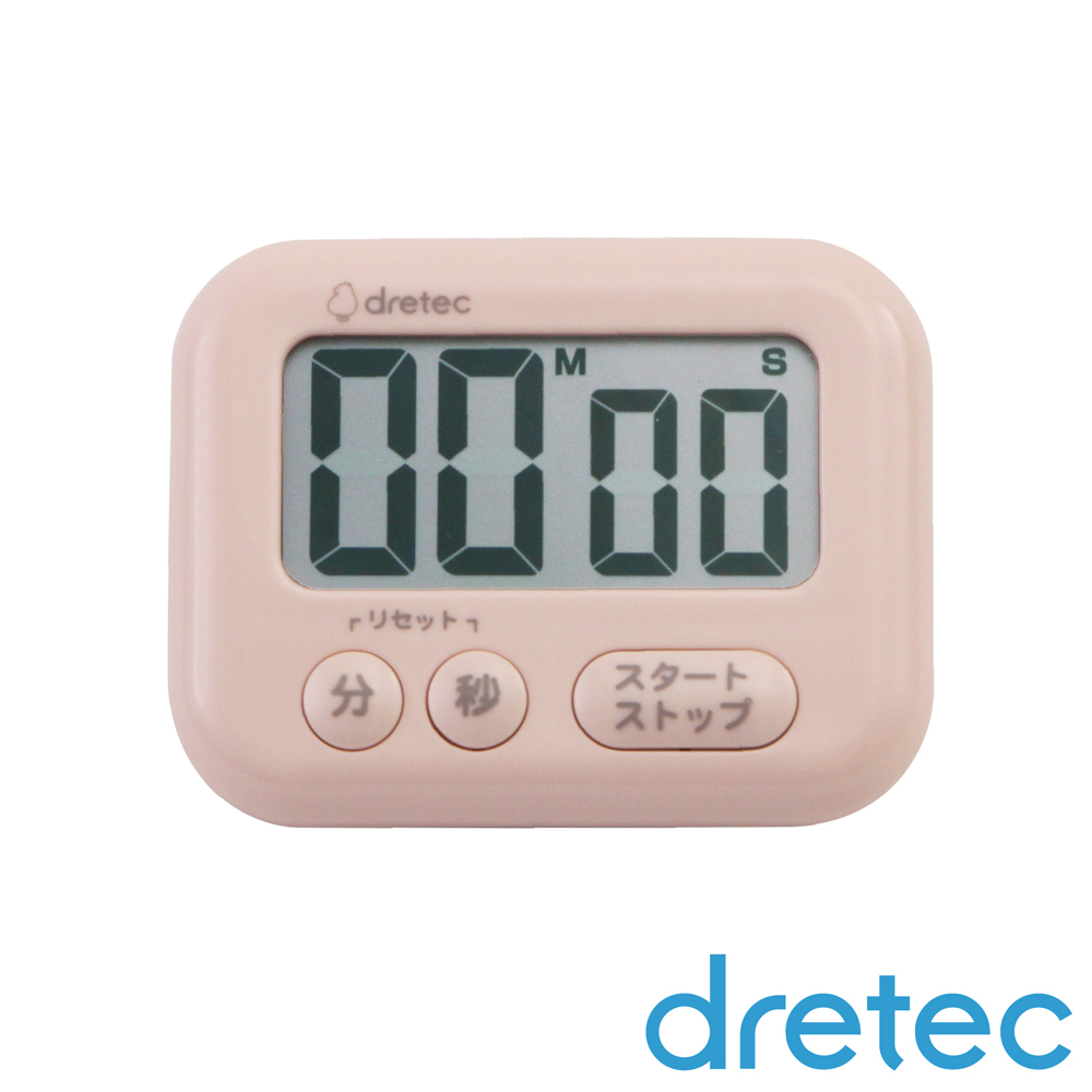 【日本dretec】香香皂_日本大音量大螢幕計時器-3按鍵-粉色(T-636DPKKO) - 全聯全電商