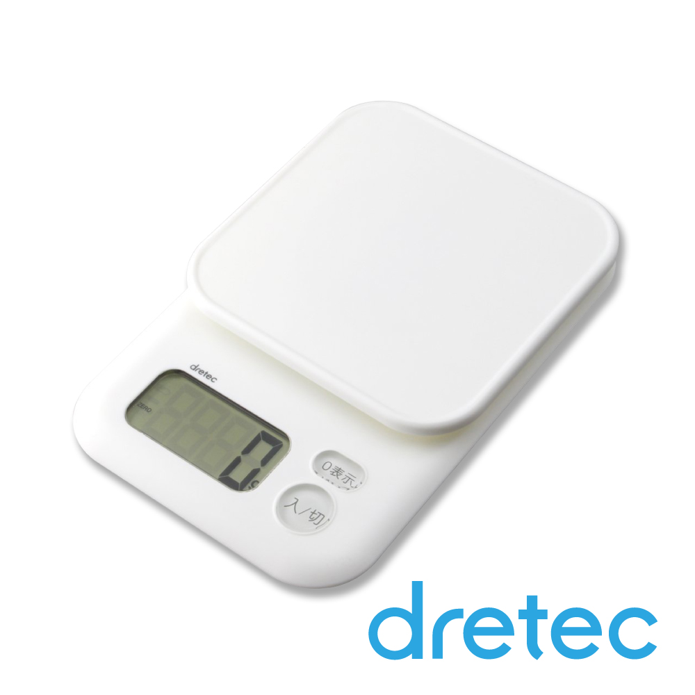 【DRETEC】「甘納許」大秤盤電子料理秤3kg-象牙(KS-805IV) - 全聯全電商