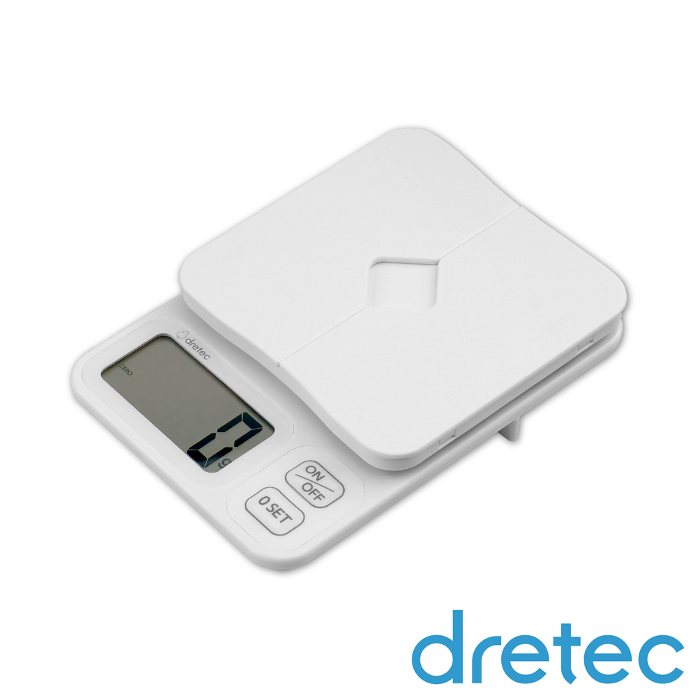【DRETEC】帕卡特加_日本文件信封電子秤-1g/2kg-白色(KS-727WT) - 全聯全電商