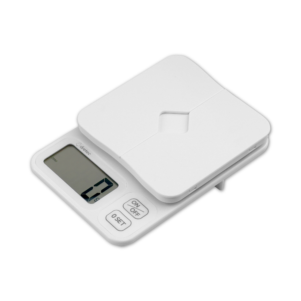【DRETEC】帕卡特加_日本文件信封電子秤-1g/2kg-白色(KS-727WT) - 全聯全電商