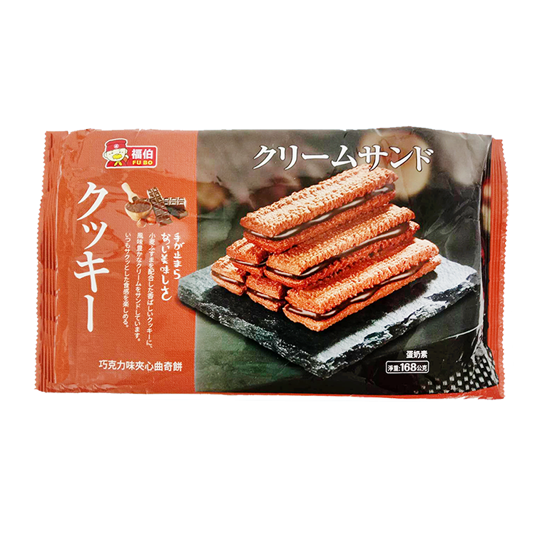 【No Brand】巧克力味夾心曲奇餅(168g) - 全聯全電商