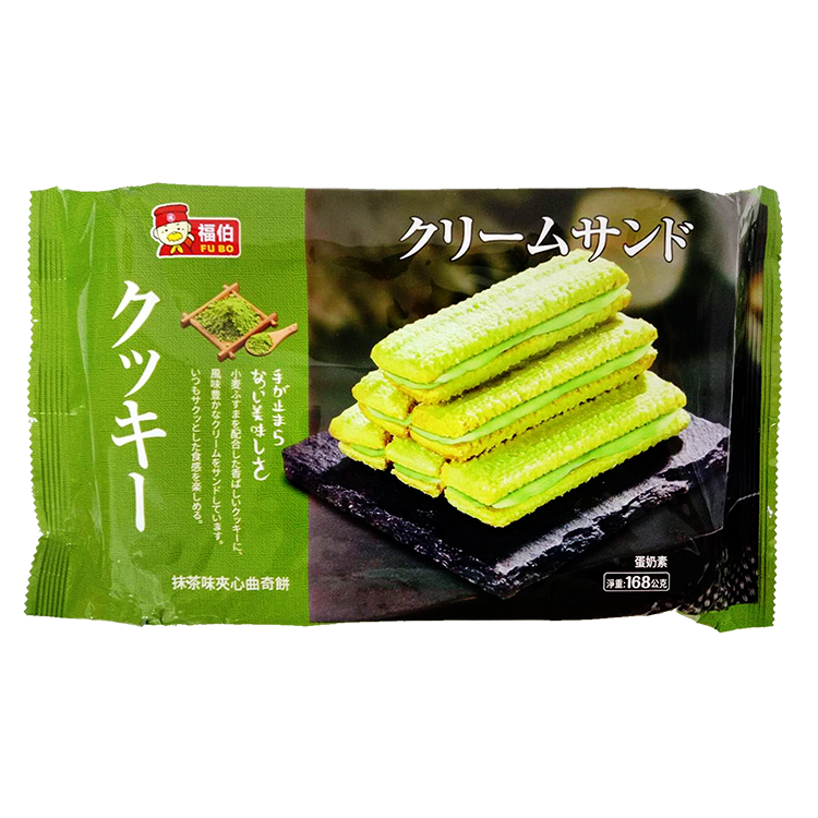 【No Brand】抹茶味夾心曲奇餅(168g/效期較短，效期依包裝標示) - 全聯全電商