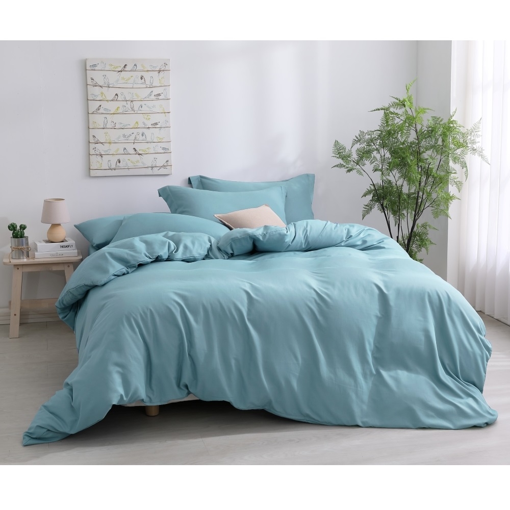 【LAMINA】精梳棉單人被套-冰木綠(150*210cm±5%) - 全聯全電商
