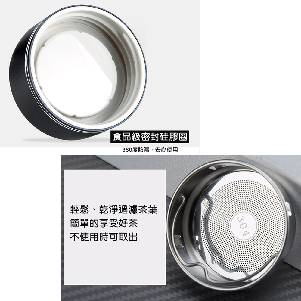 【KARY】800ML高硼硅耐熱泡茶玻璃杯(1+1杯套) - 全聯全電商