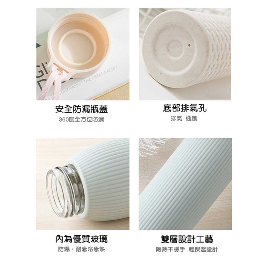 【KARY】直條紋玻璃水杯320ml(2入) - 全聯全電商